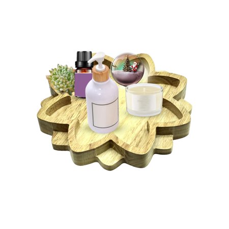 Wood Tray Crystals Holder Snack Bread Trays Decoration for Table ...