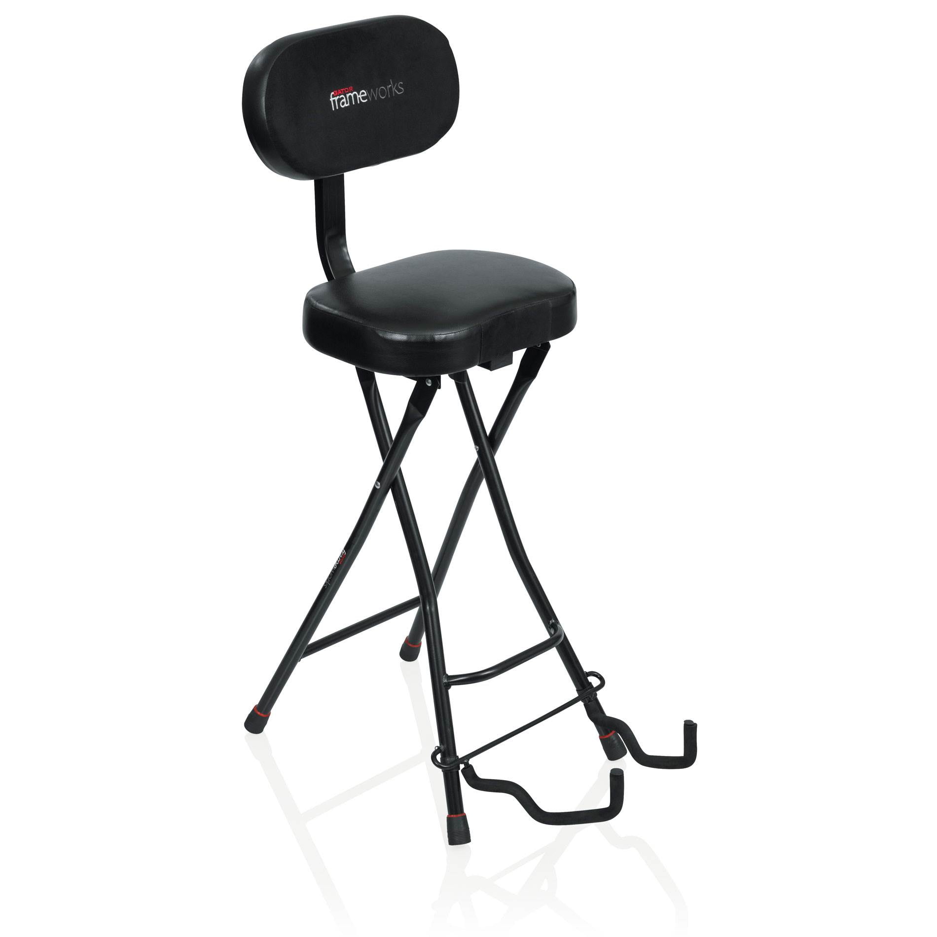 Gator Frameworks Folding Travel Guitar Seat and Stand Chair Combination ...