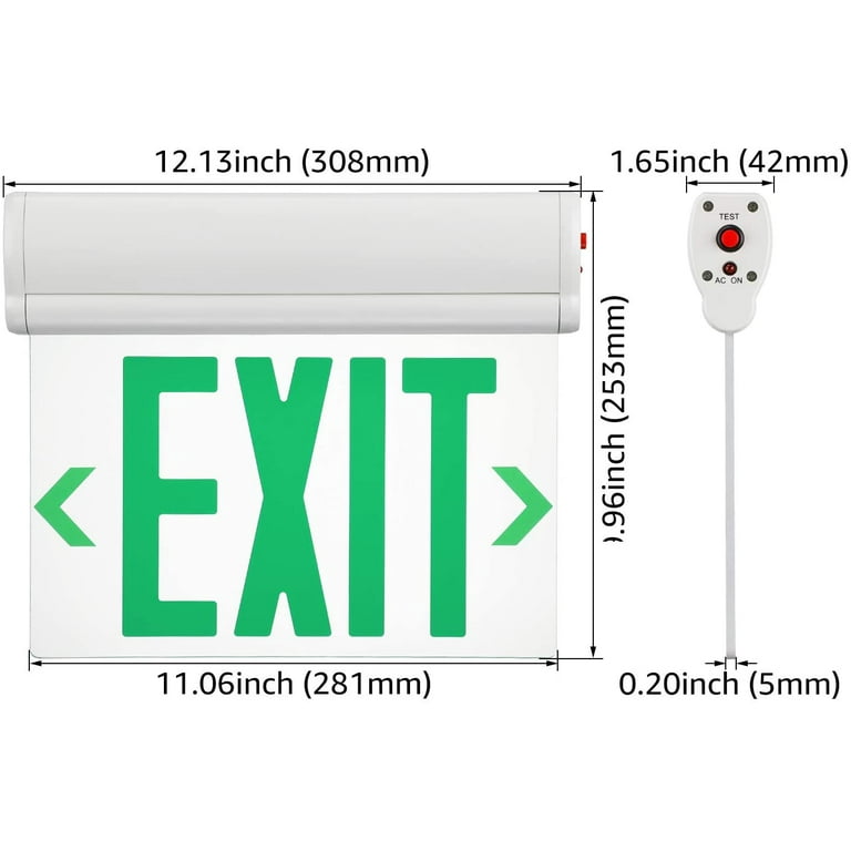 Illuminated Emergency Exit Sign