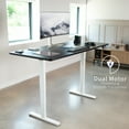 VIVO Electric 71” x 30” Stand Up Desk Workstation, Black Table Top ...