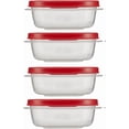 Bundle Food Storage Containers 9 Piece Set, Half Cup Plastic Containers ...