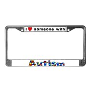 Autism Awareness Puzzle Piece Pattern License Plate Frame - Walmart.com
