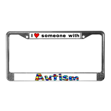 Autism Awareness Puzzle Piece Pattern License Plate Frame - Walmart.com