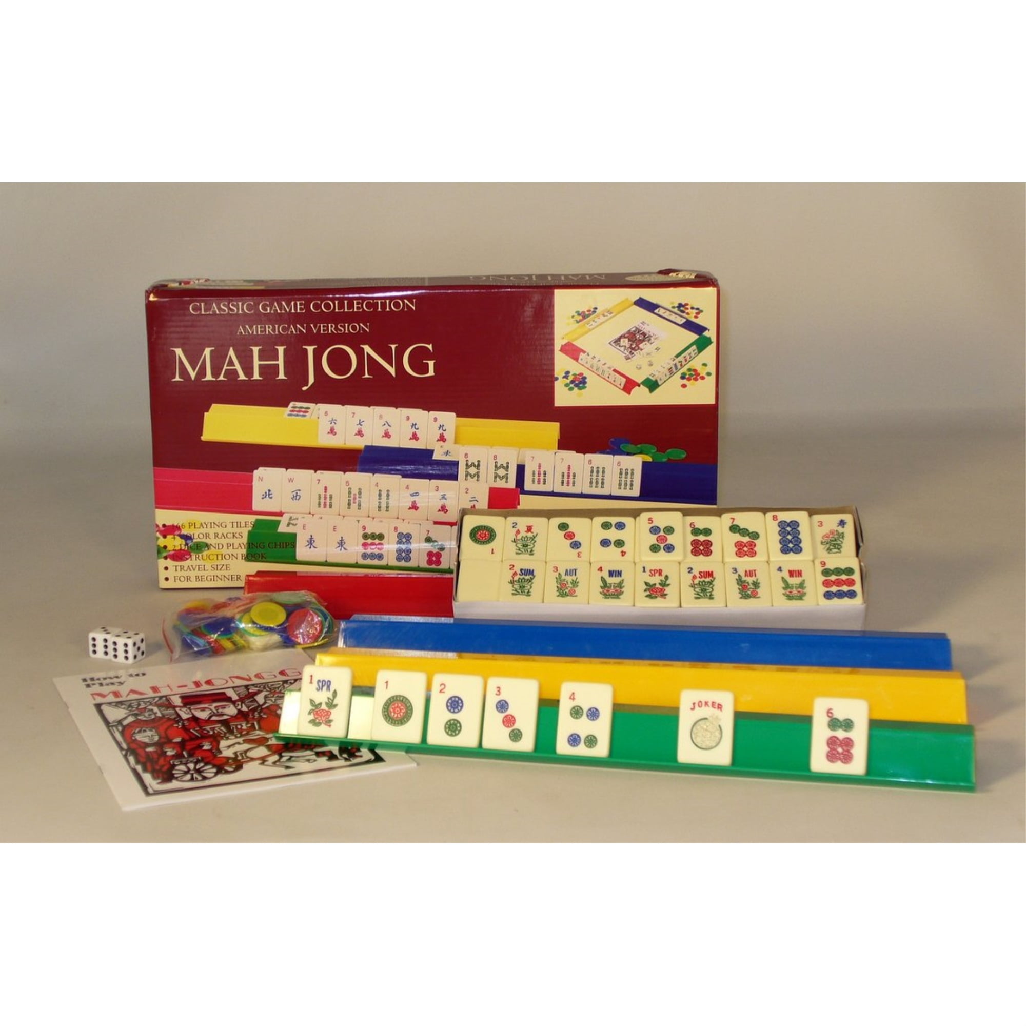 Co.New York,Vintage Jumbo Tile,Traditional Tile Game Mah Jong Cardinal ...