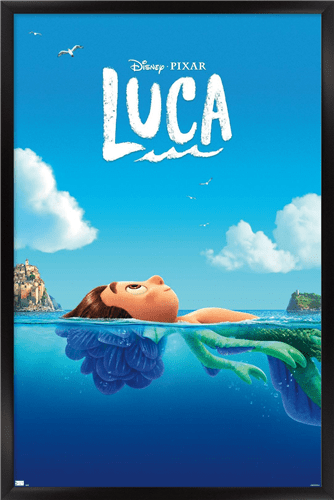 Disney Pixar Luca - Teaser Wall Poster, 22.375" x 34", Framed - Walmart.com