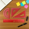 Aluminum Alloy Student Set Of Ruler Multifunctional Drawing Ruler ...