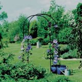 Gardman 75 in. H Black Steel Arbor - Walmart.com