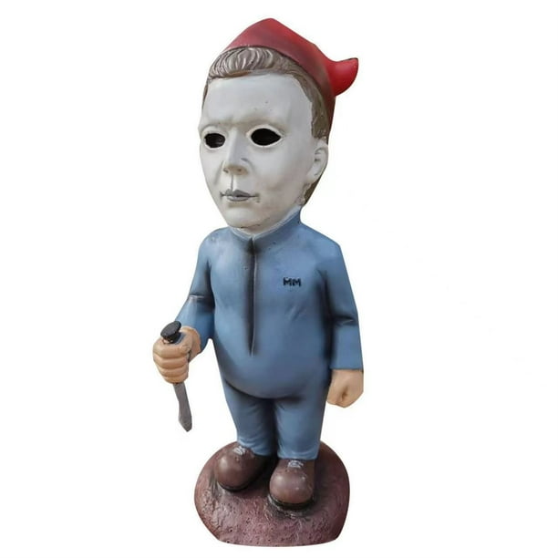 Horror Movie Garden Gnomes Michael Myers Statue Freddy Jason Scream ...