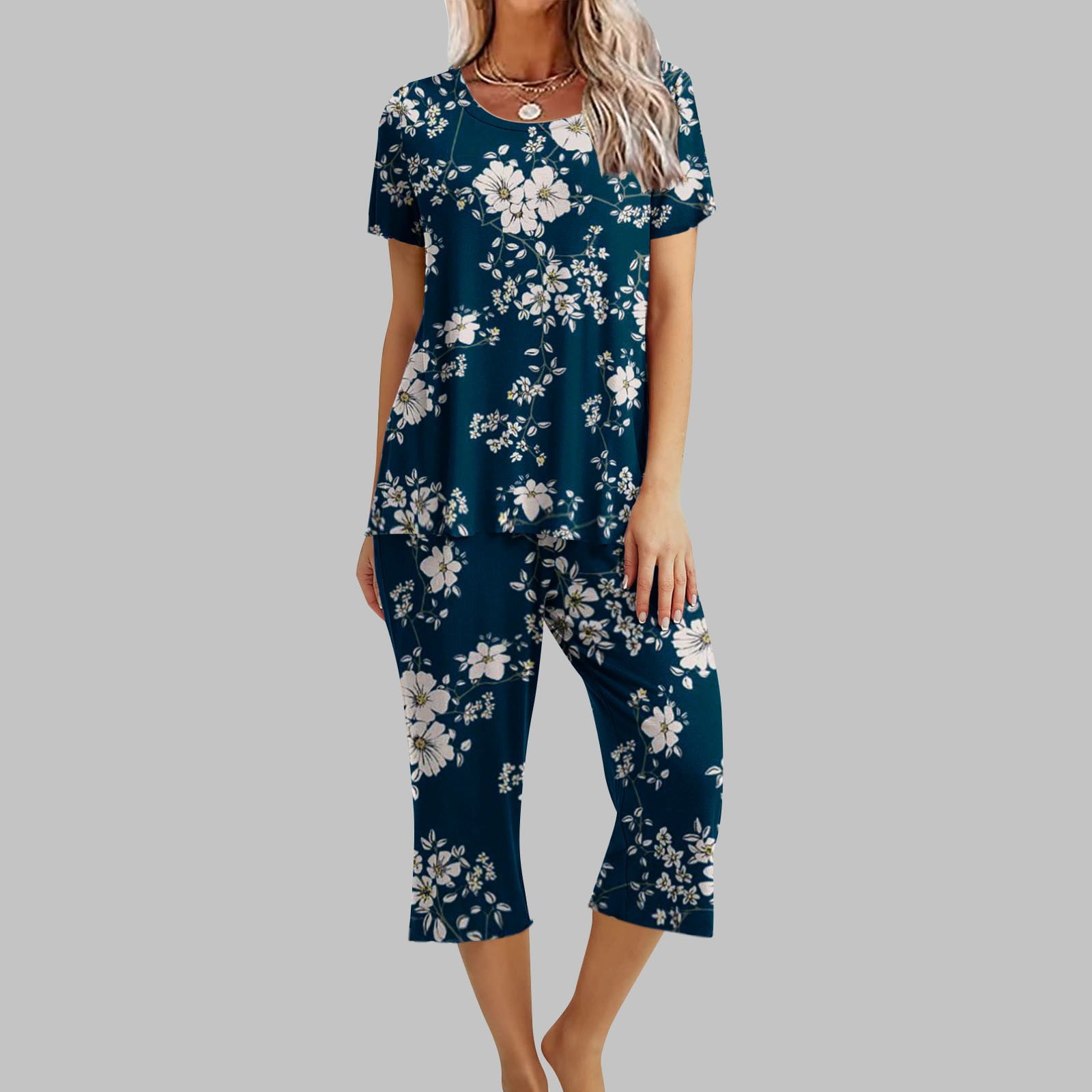 Click here for Fankiway Womens Printing Round Neck Short Sleeve S... prices