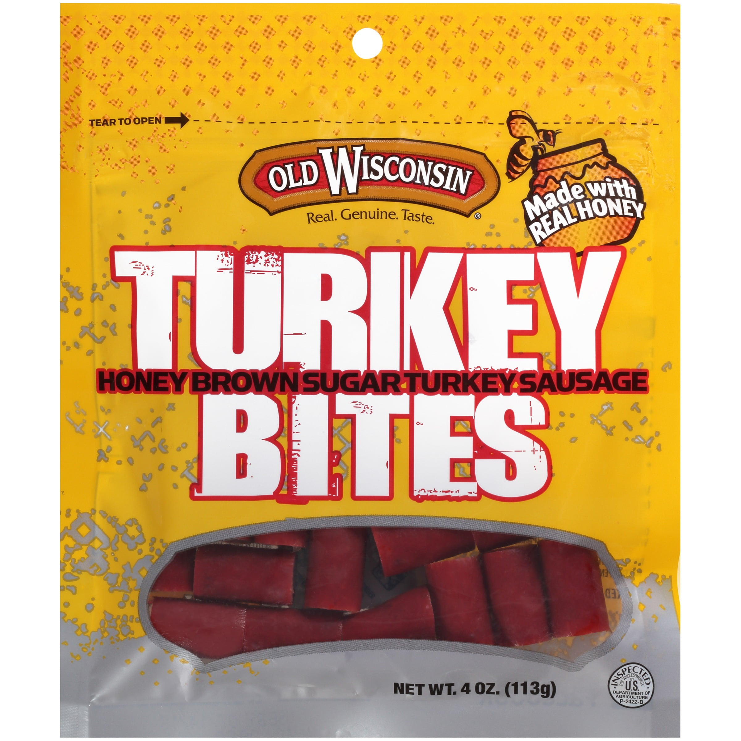 Carl Buddig 4oz Honey Turkey Bites - Walmart.com - Walmart.com