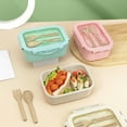 huanledash 850ML Lunch Box Large Capacity Portable Two Compartments ...