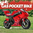 FRP 50CC Mini Pocket Bike Gas Powered for Kids Ages 8+, Pocket Rocket Motorcycle with EPA ...