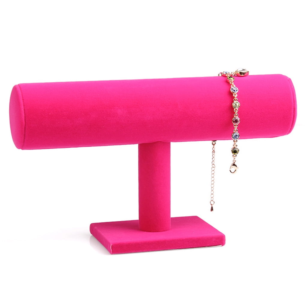 Jewelry Bracelet Watch Rack Earrings Necklace Wrist Band Suede Display ...