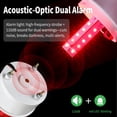 Industrial LED Rotating Warning Light, AC110V-120V Red Strobe Light for ...
