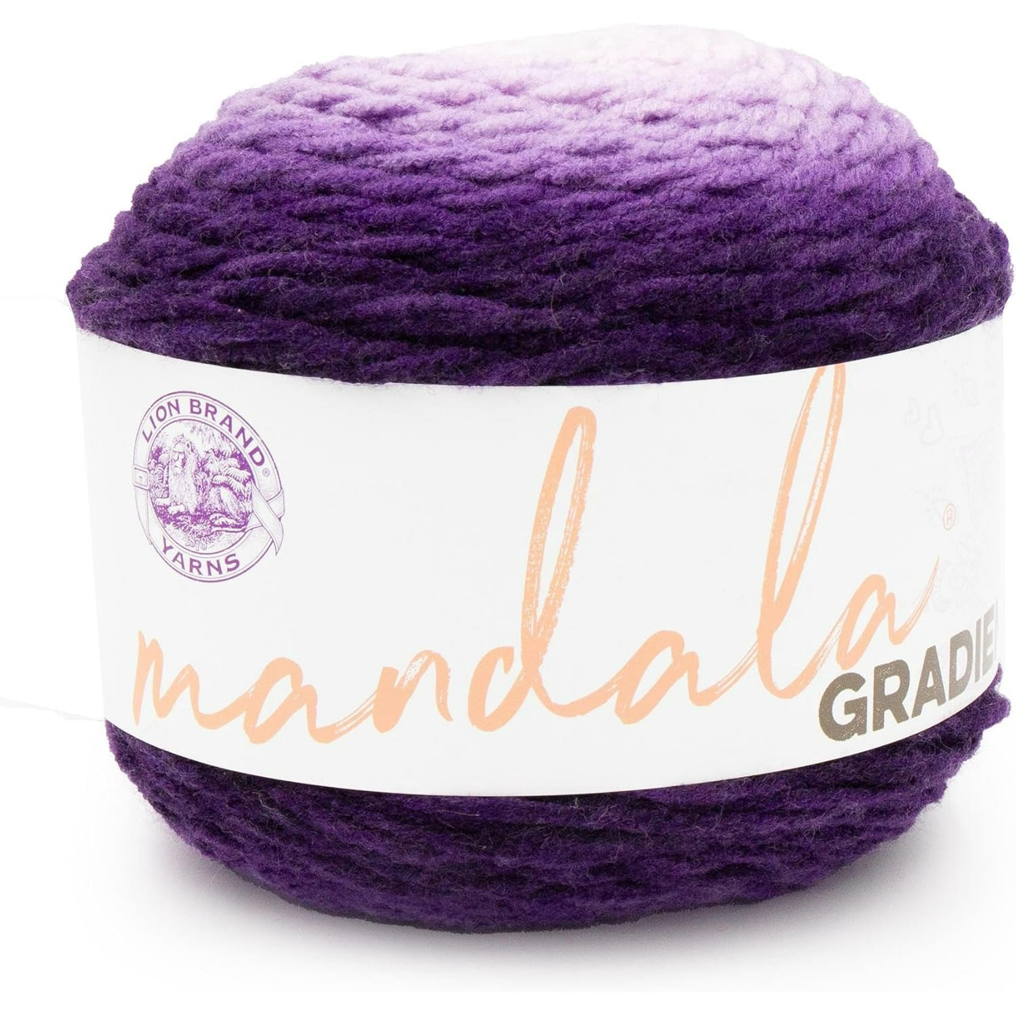 Fuzhong-  Multicolor Mandala Gradient Yarn For Knitting And Crochet  Purple  1 Pack 1 Pack
