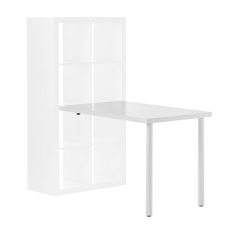 Better Homes Gardens Adjustable Desk Add on Cube Sold Separately White