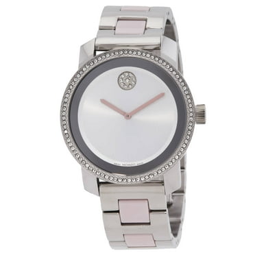 Movado Ultra Slim 35mm PVD Steel Black MOP Dial Quartz Ladies Watch ...