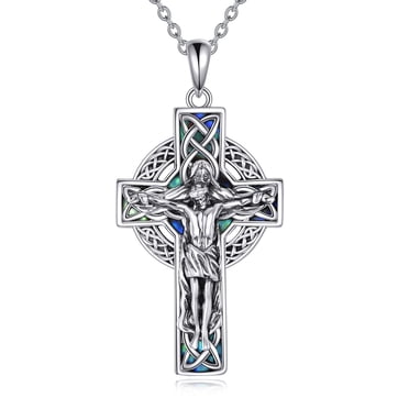 Cy trendy Eastern Orthodox Cross Necklace for Men Women Retro Religious ...