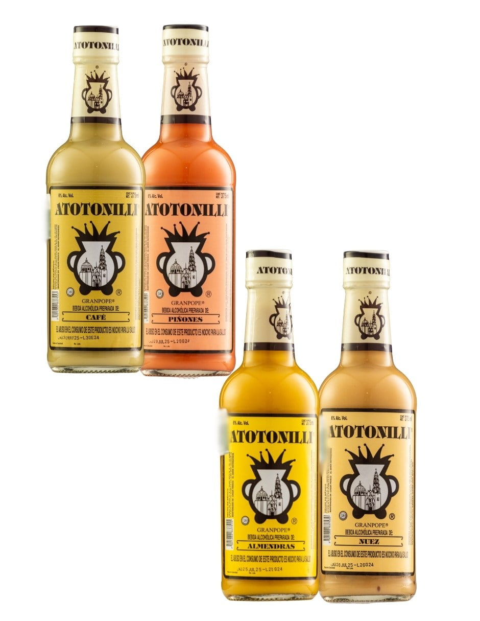 Four Pack Rompope Atotonilli 4 Sabores 375 ml Atotonilli Rompope ...