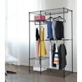 Costway Portable Wardrobe Closet Organizer 48''x18''x71'', Free ...