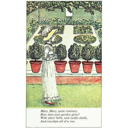 Mother Goose, 1881. /N'Mary, Mary, Quite Contrary.' Drawing By Kate ...