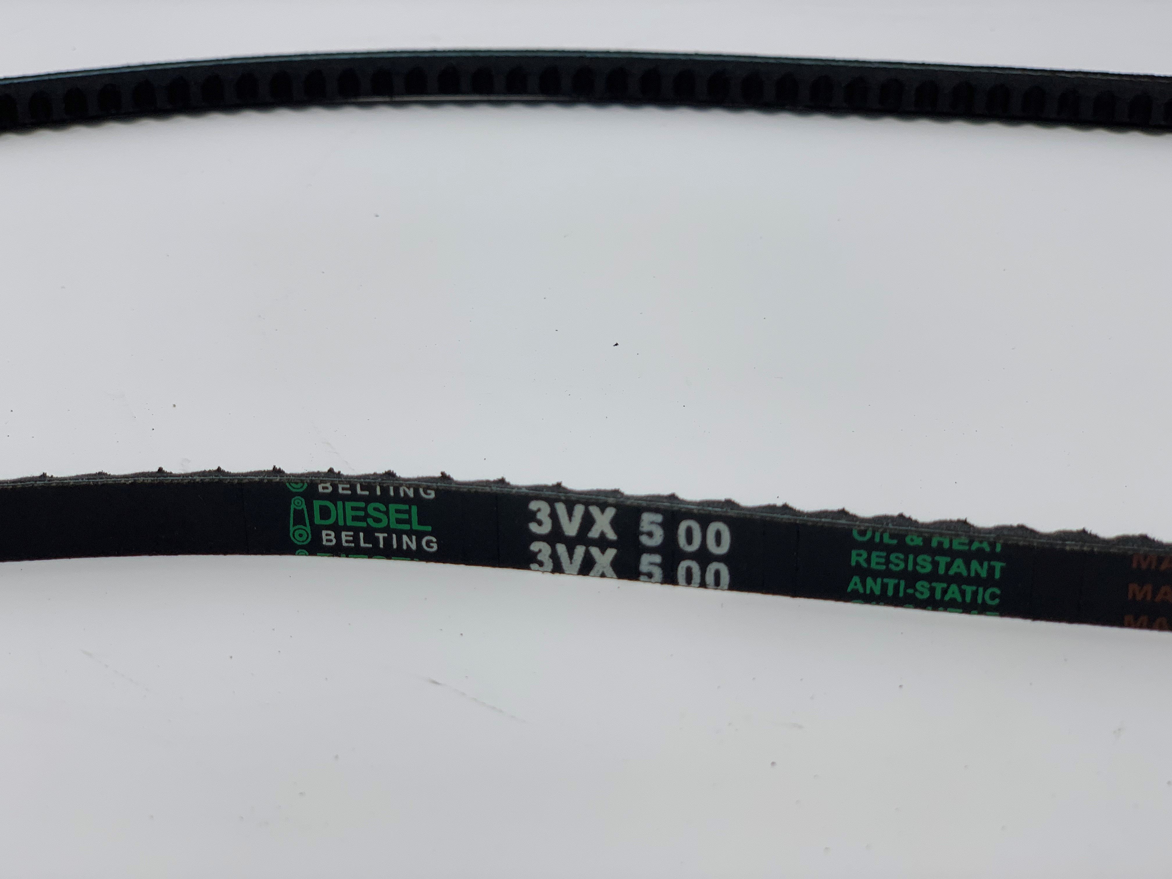 3VX500 Cogged V-Belt 3/8 x 50in Outside Circumference - Walmart.com