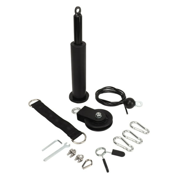 Home Gym Pulley System, DIY Adjustable Cable Length Weight Cable Pulley ...