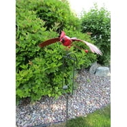 Large Kinetic Metal Brown Owl, Wind Spinner Garden Art & Yard Stake ...