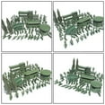 56pcs/set Soldier Boy Sand Table Model Toy Full 5cm Soldier Military ...