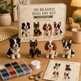 3D Beaded Pet DIY Kit – Cat Dog Beading Craft Set, Beginner Friendly ...