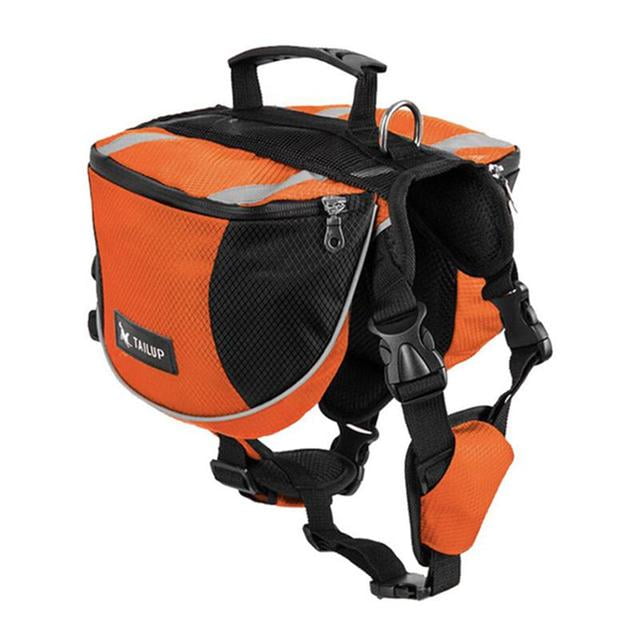 Pet Outdoor Backpack Large Capacity Dog Adjustable Saddle Bag Luxury ...