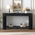 Mintazer 60" Modern Console Table, Entryway Table with 3 Drawers & Open ...