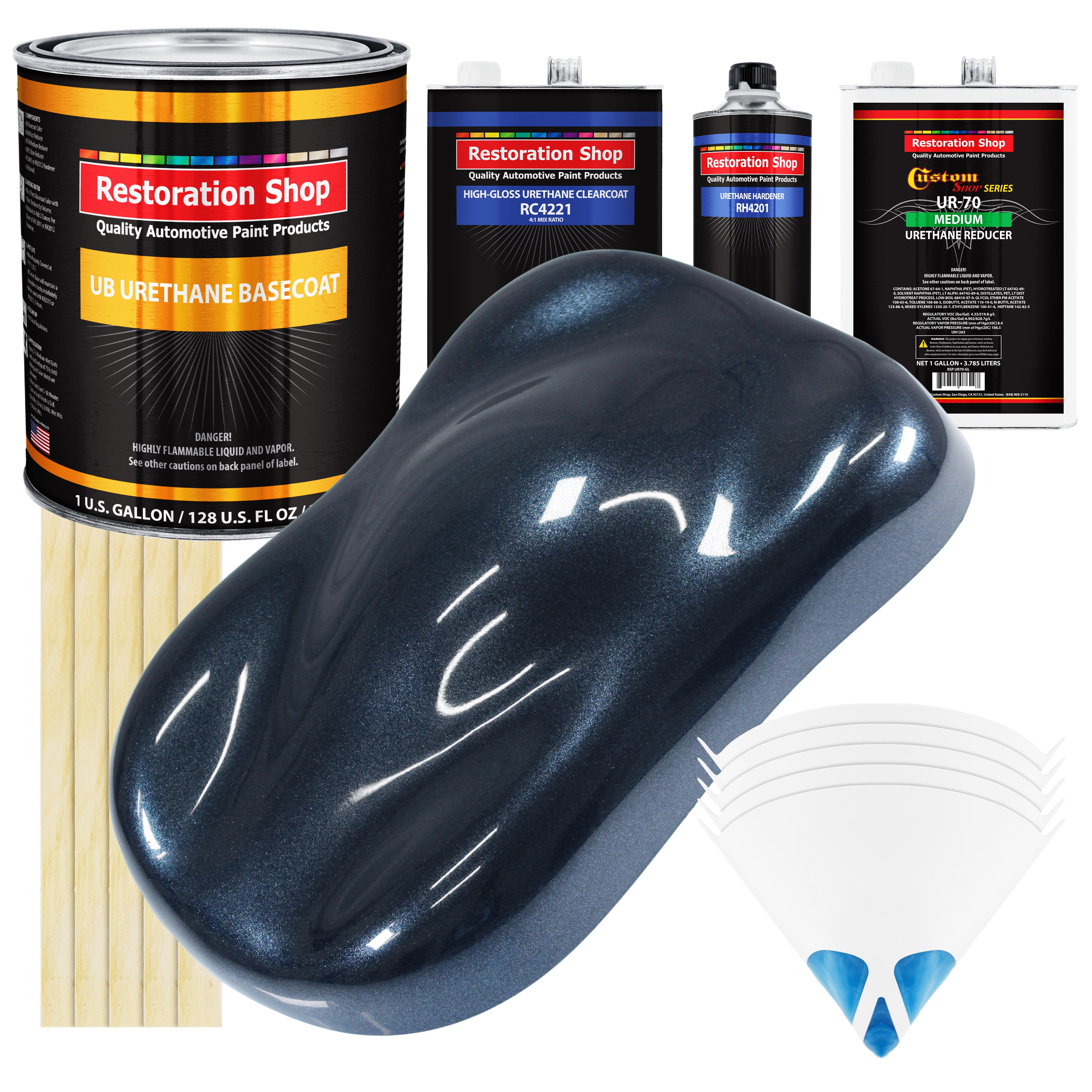 Metallic Navy Blue Car Paint