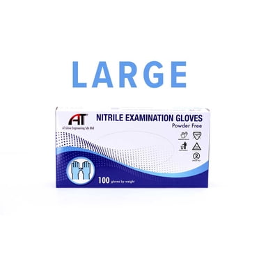 7 Mil XL Extra Large Nitrile Gloves : Box of 50 : Heavy Duty for ...