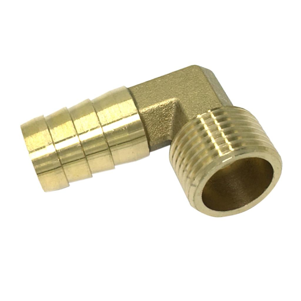 Thickened Full Copper 90 Degree Garden Hose Connector 16mm Barb x 1/2 ...