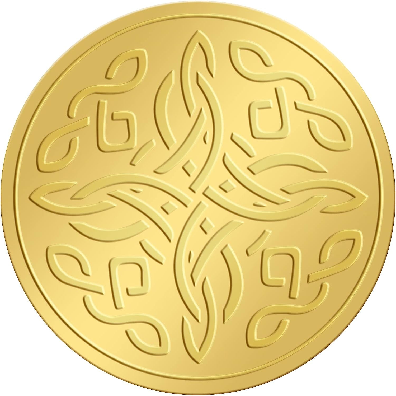 2 Inch Gold Embossed Envelope Seals Stickers Celtic Knot 100pcs ...