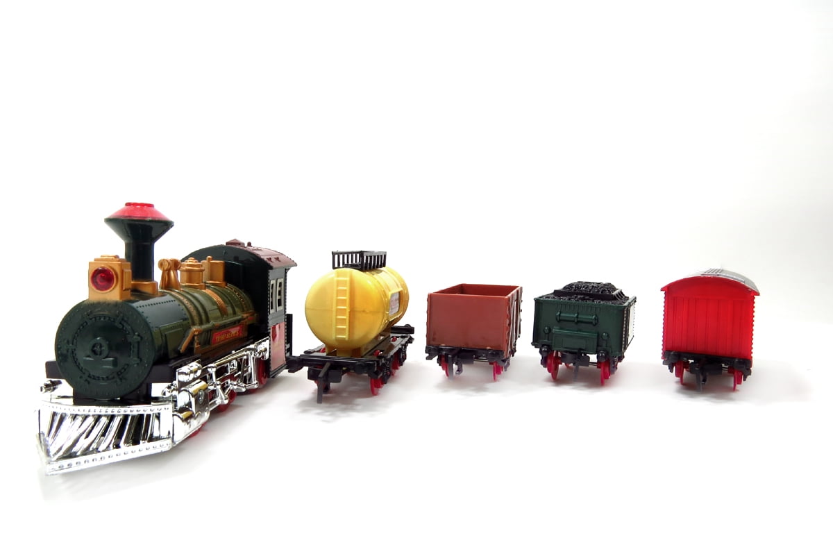 PlayWorld All Aboard! Continental Express Toy Train Set - Walmart.com