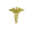 Red Caduceus - Medical Staff/Snakes - Symbol - Iron on Applique ...