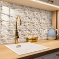 Faux Brick 3D Wall Panels Peel and Stick in Red Brown, Self Adhesive ...