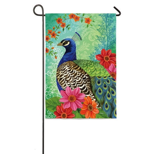Evergreen Flag & Garden Peacock and Paisley Garden Flag - Walmart.com
