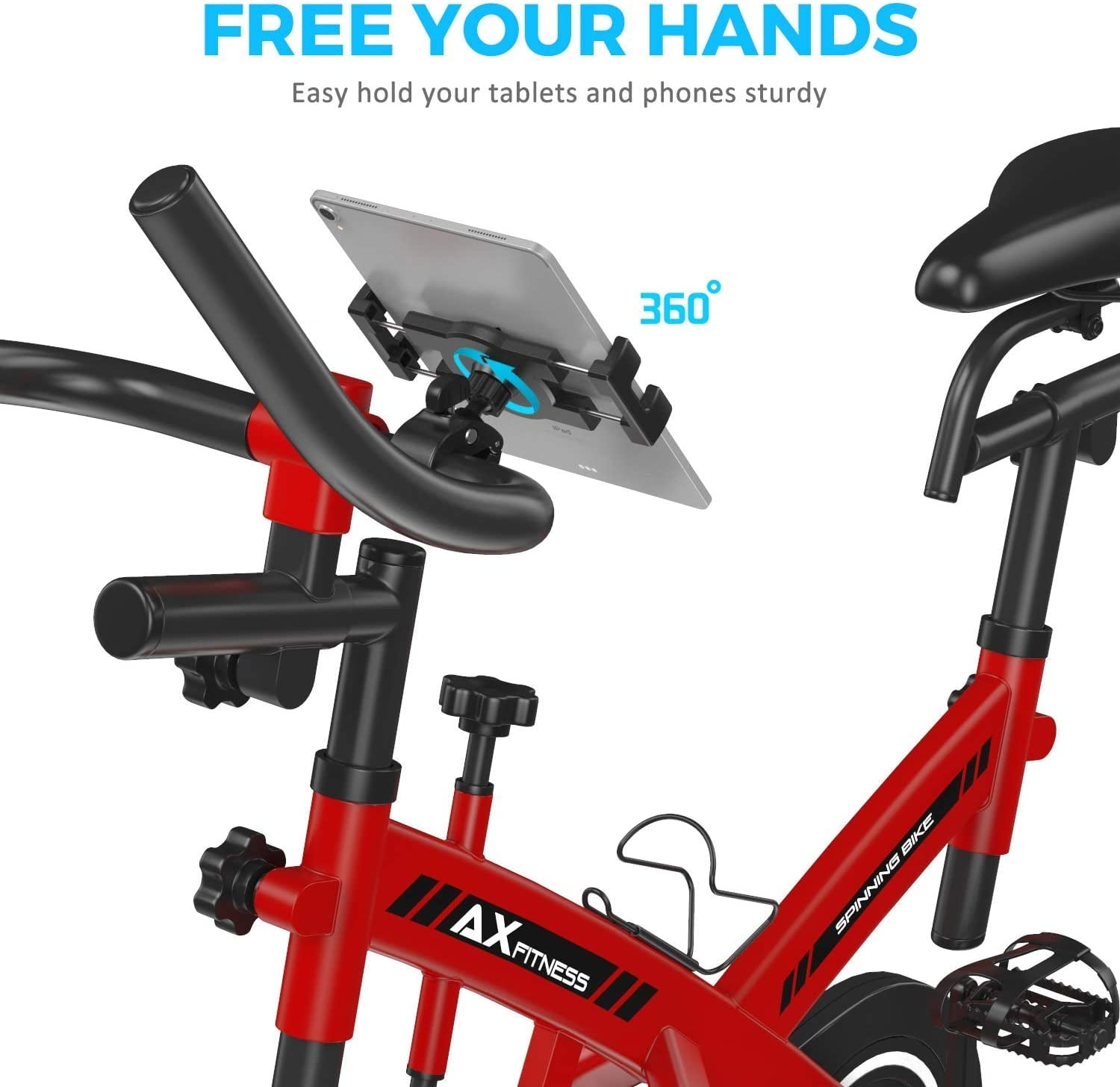 Spin Bike Tablet Holder Mount, Phone iPad Holder Stand Exercise Bike H ...