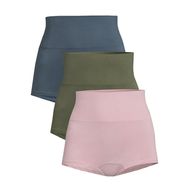 Sofia Intimates by Sofia Vergara Women's Seamless Boyshorts Panties, 3 ...