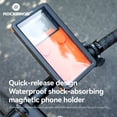 ROCKBROS Magnetic Waterproof Bike Phone Holder,Touch-Screen for 4.7-6.9 ...