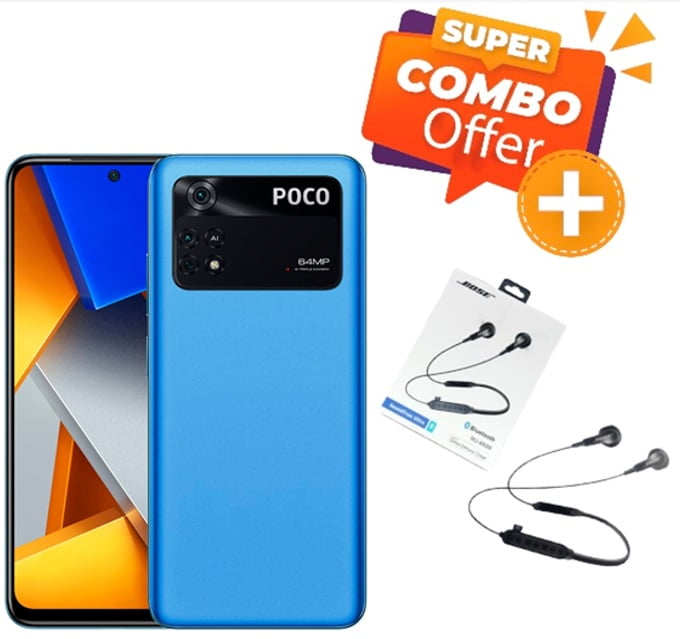 Xiaomi Poco M4 Pro 4G 256GB 8RAM Azul + audífonos BOSE Xiaomi xiaomi ...