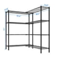 Ktaxon 8-Tier Steel Garage Storage Rack, Adjustable Metal Pantry Shelf ...