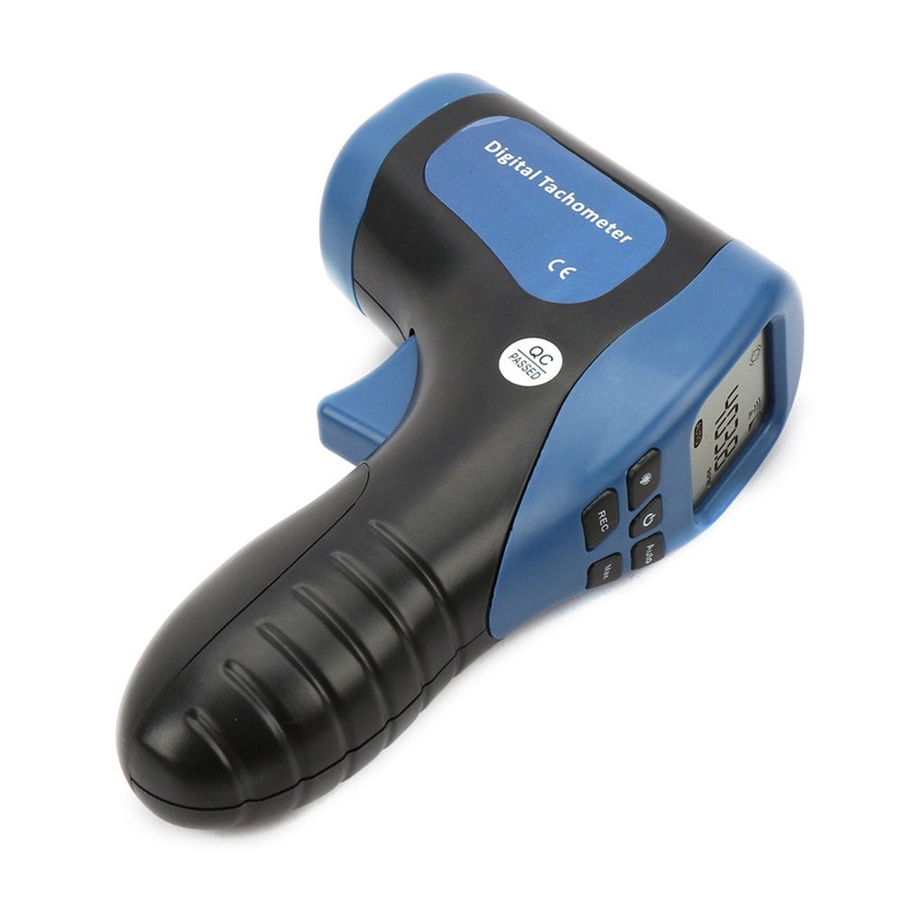 Digital Laser Tachometer Non-Contact Rpm Tach Tester Speed Gauge 2.5 ...