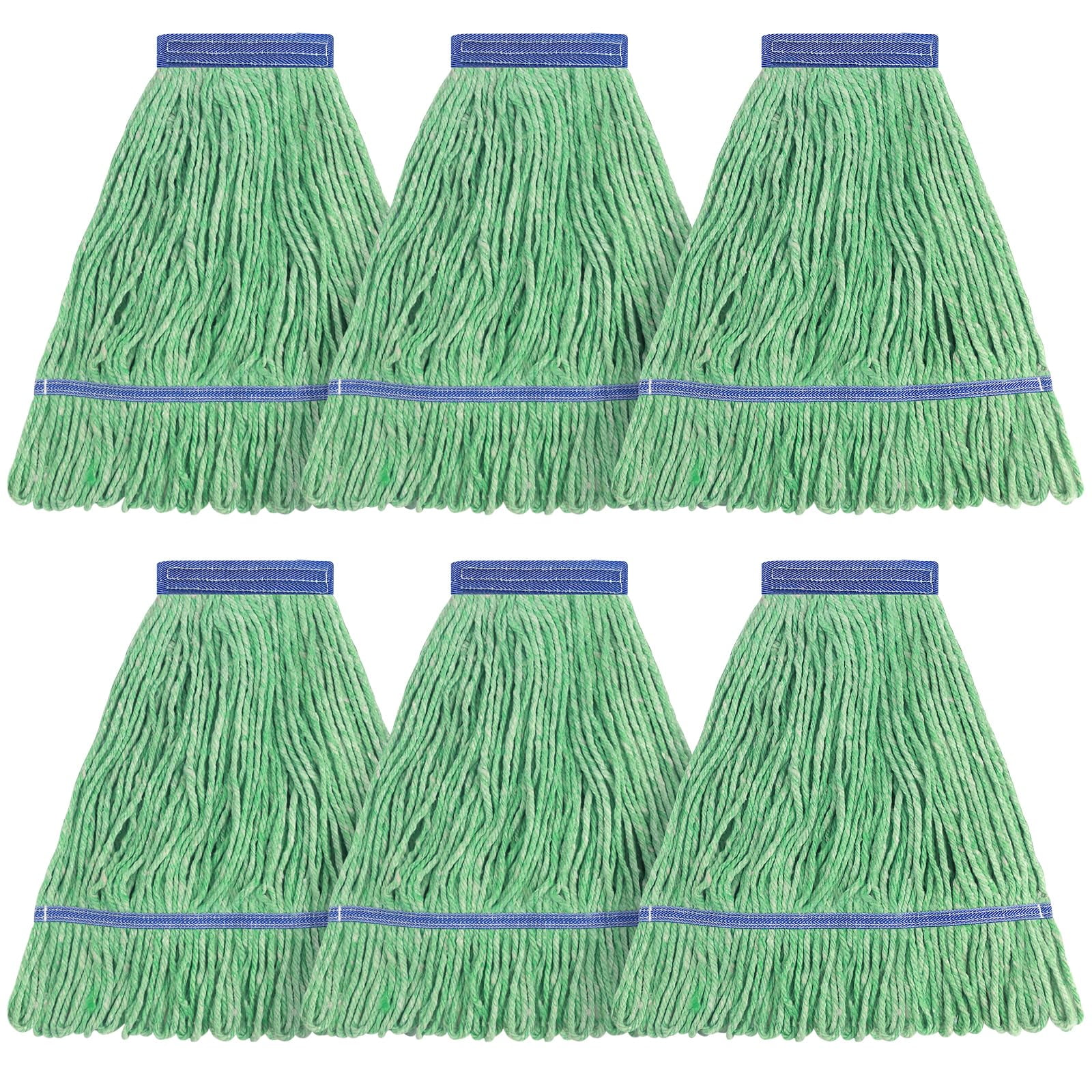 Mop Head Matthew Cleaning, resistente, de algodón azul comercial ...
