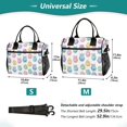 ALAZA Cute Monsters Print Cooler Lunch Bag Insulated Reusable Lunch ...