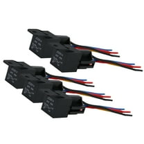 5 Pack Waterproof Relay Switch & Harness 12V, 40/30 Amp 5-Pin SPDT with ...