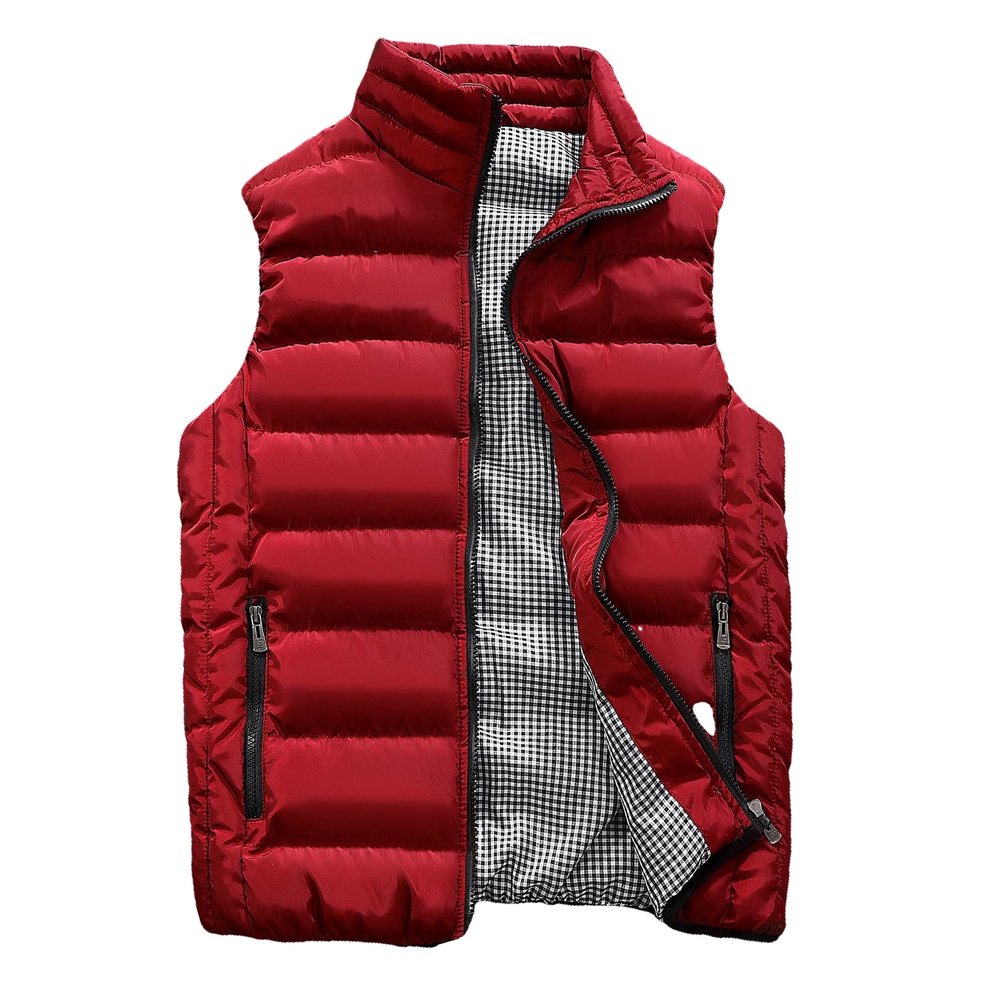 Click here for Daeful Men Puffer Vest Sleeveless Jacket Holiday S... prices